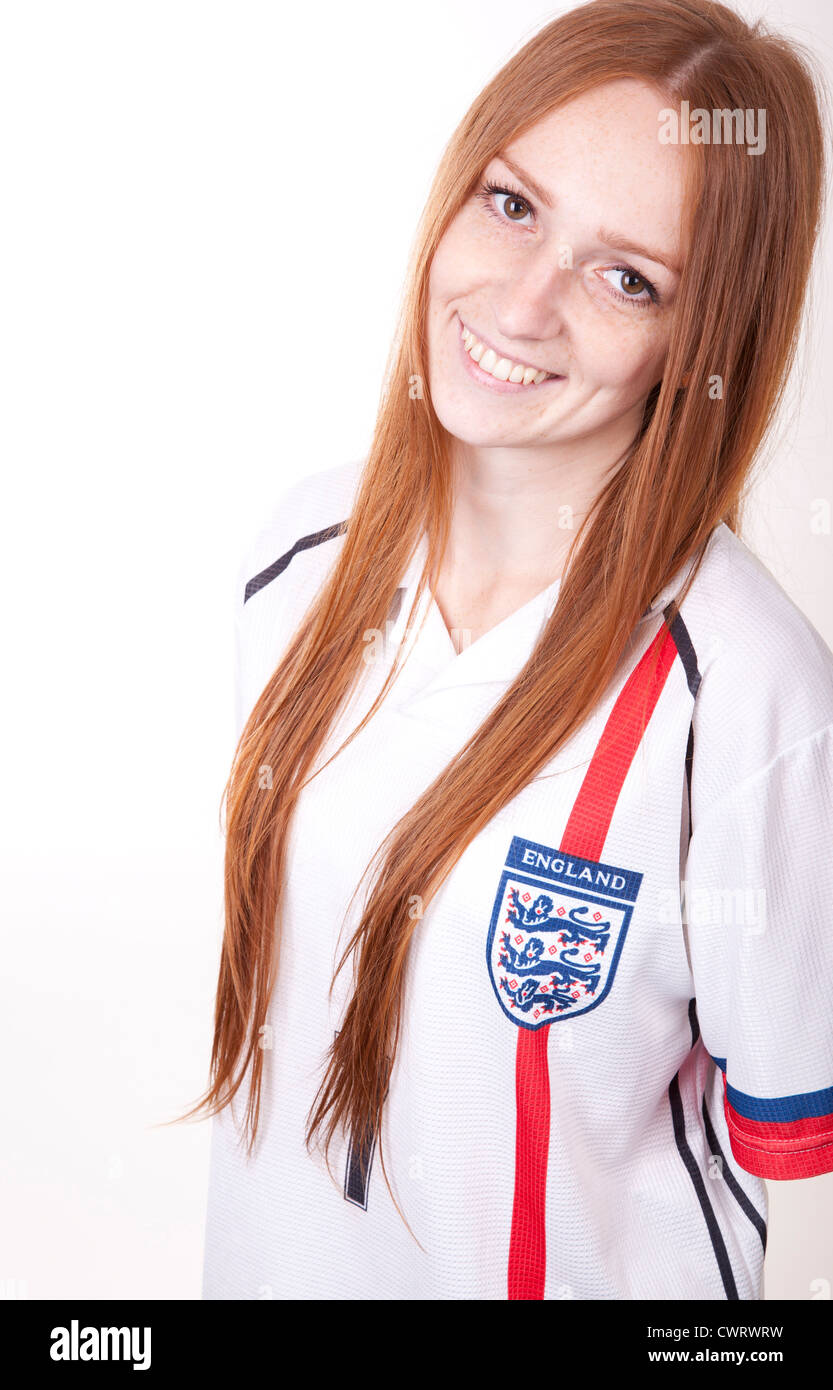 Female england fan hi-res stock photography and images - Alamy