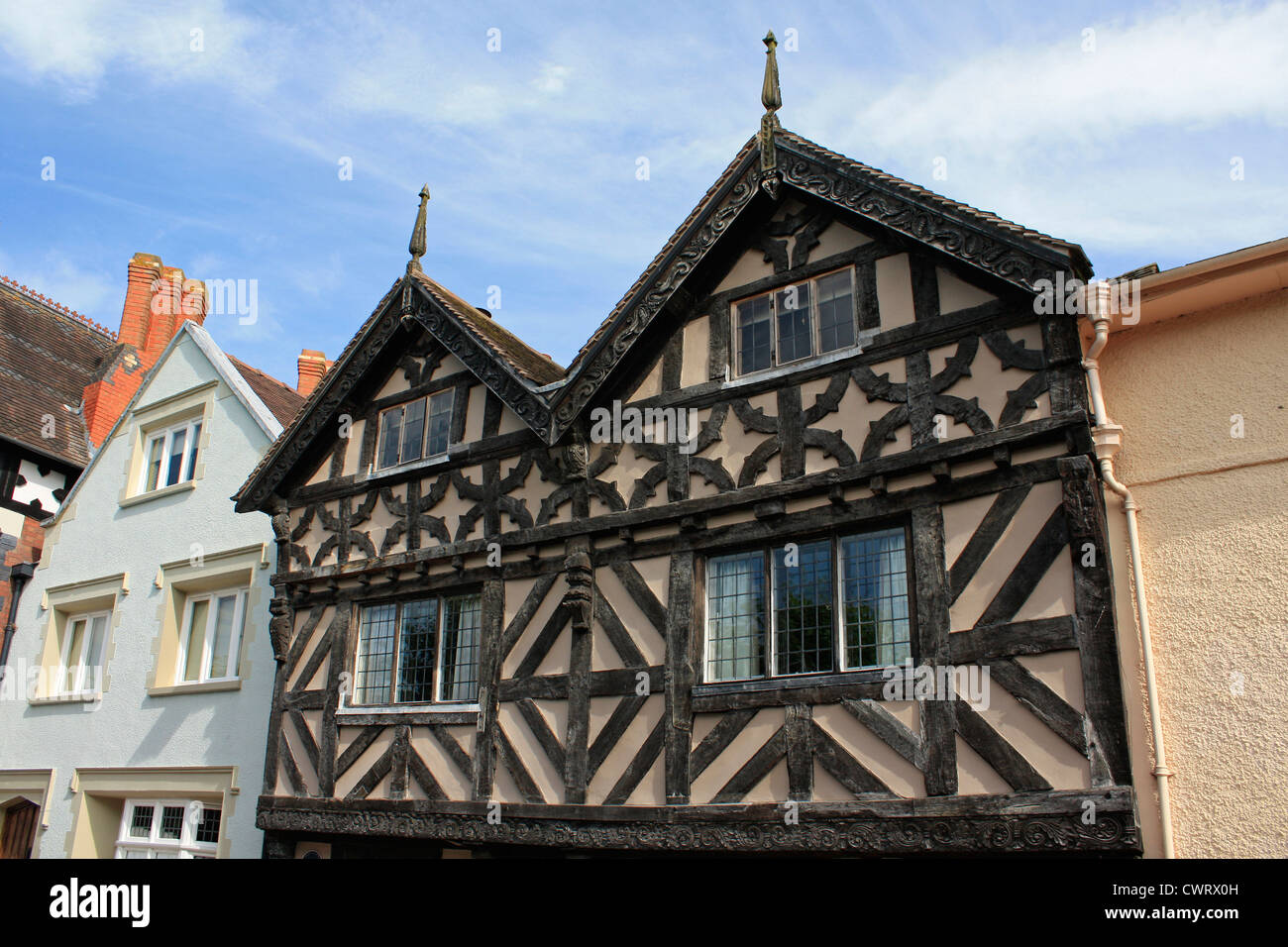 Historical Half Timbered Building Ludlow Shropshire England UK United ...