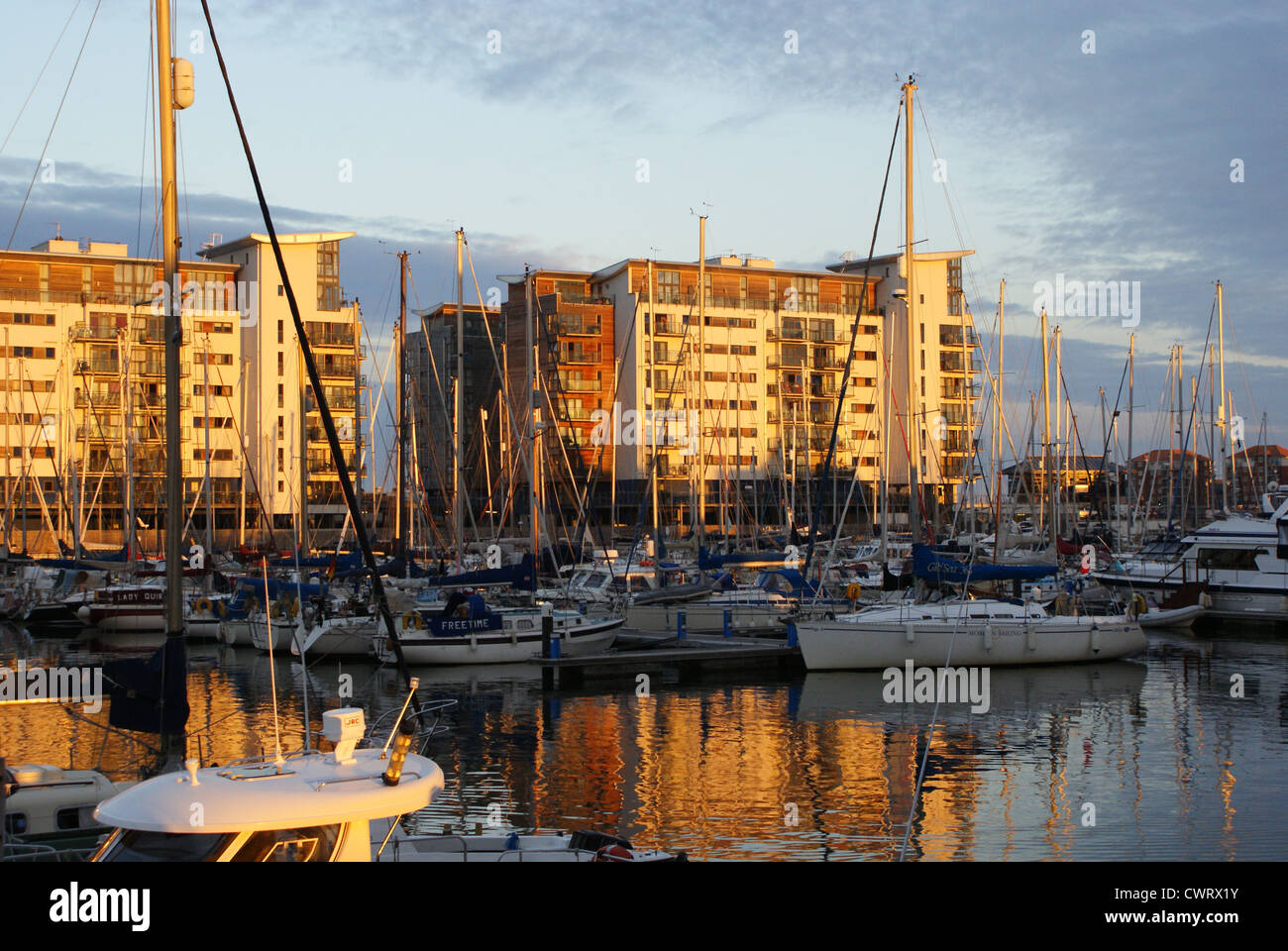 Sovereign Harbour and Marina in Eastbourne, East Sussex, England Stock ...