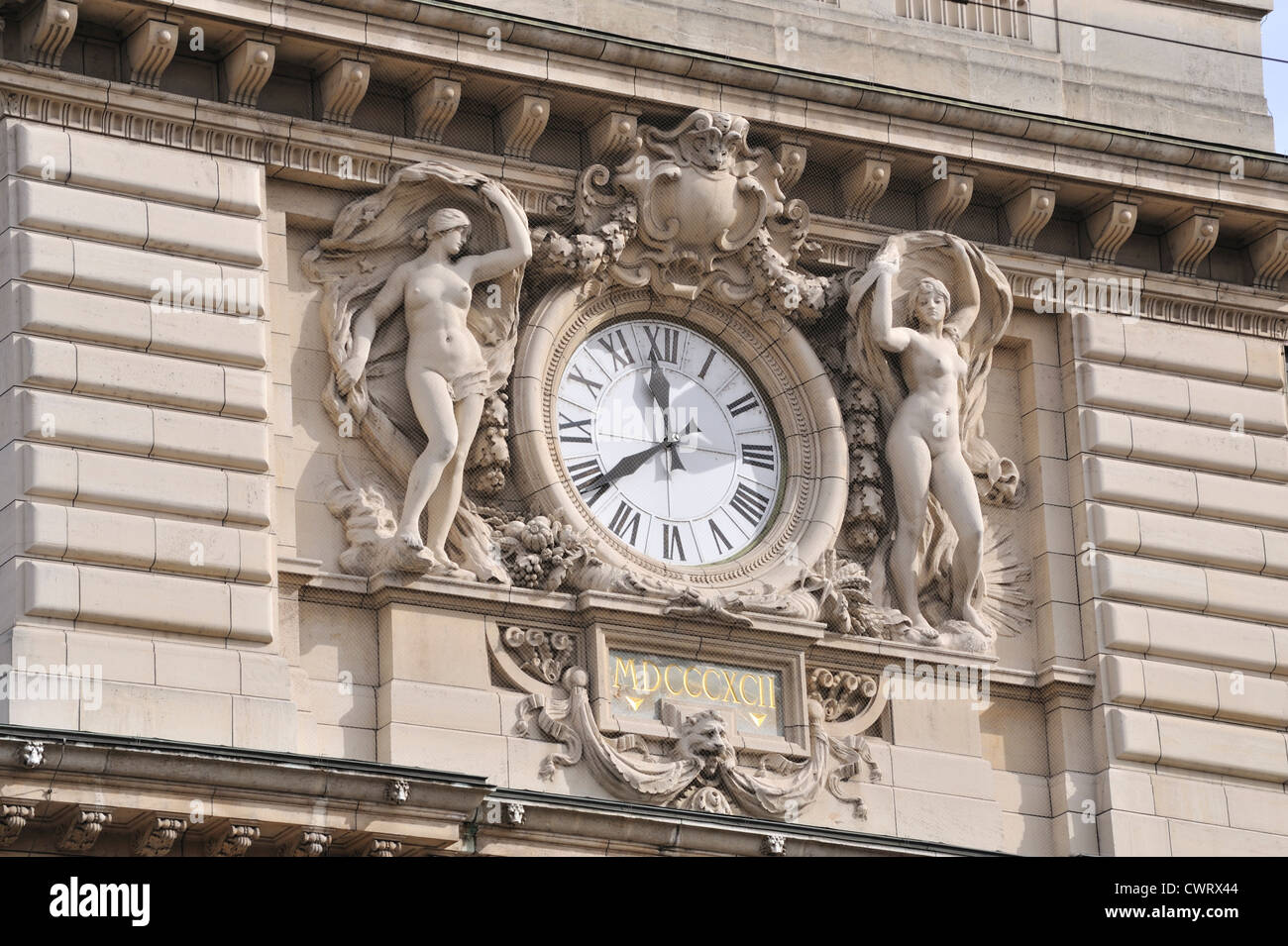 Clock, Geneva, Switzerland Stock Photo - Alamy