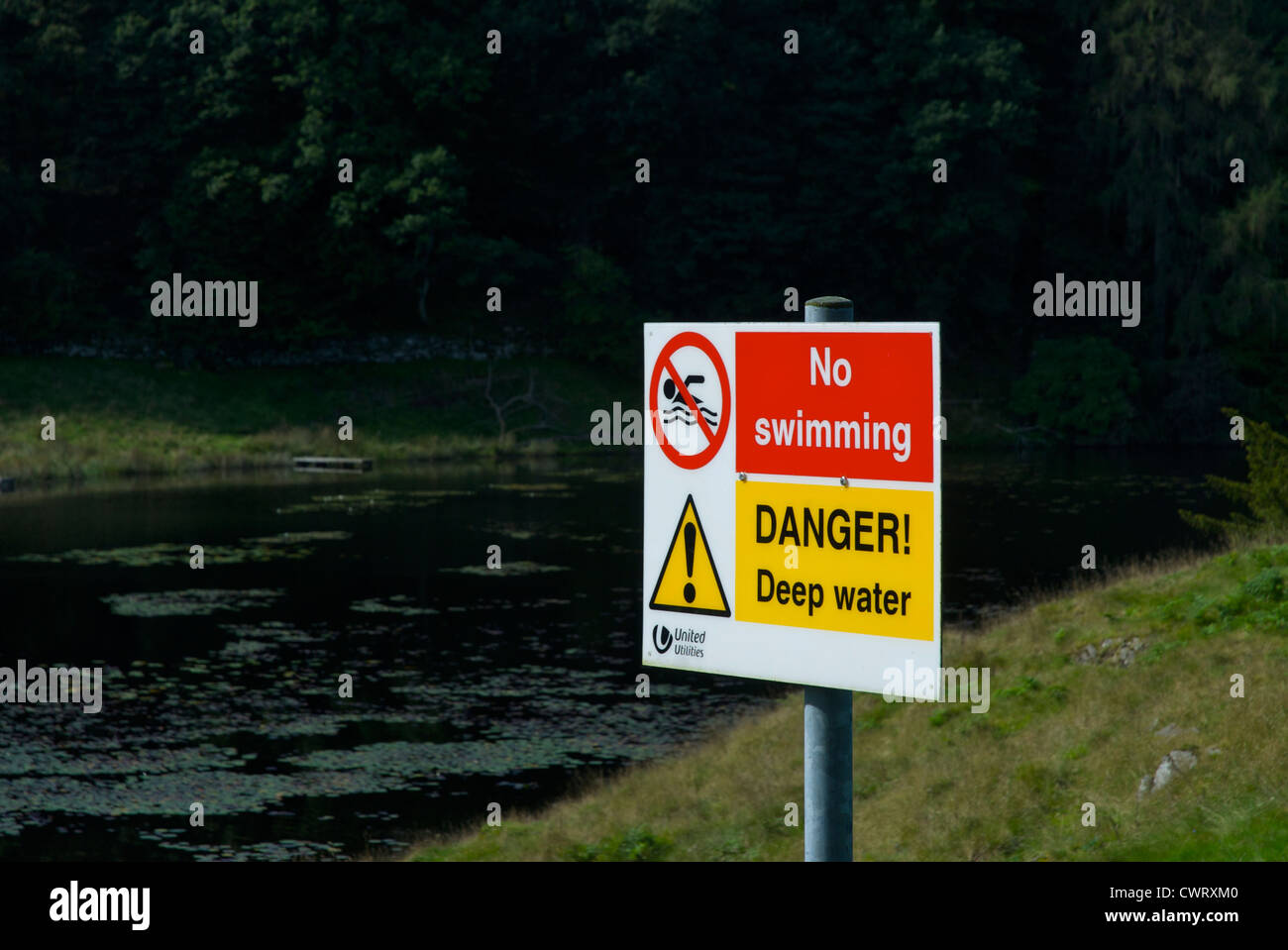 Reservoir warning sign hi-res stock photography and images - Alamy