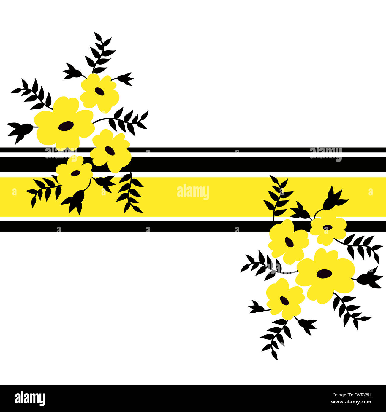 Colorful spring summer flowers design Stock Photo - Alamy