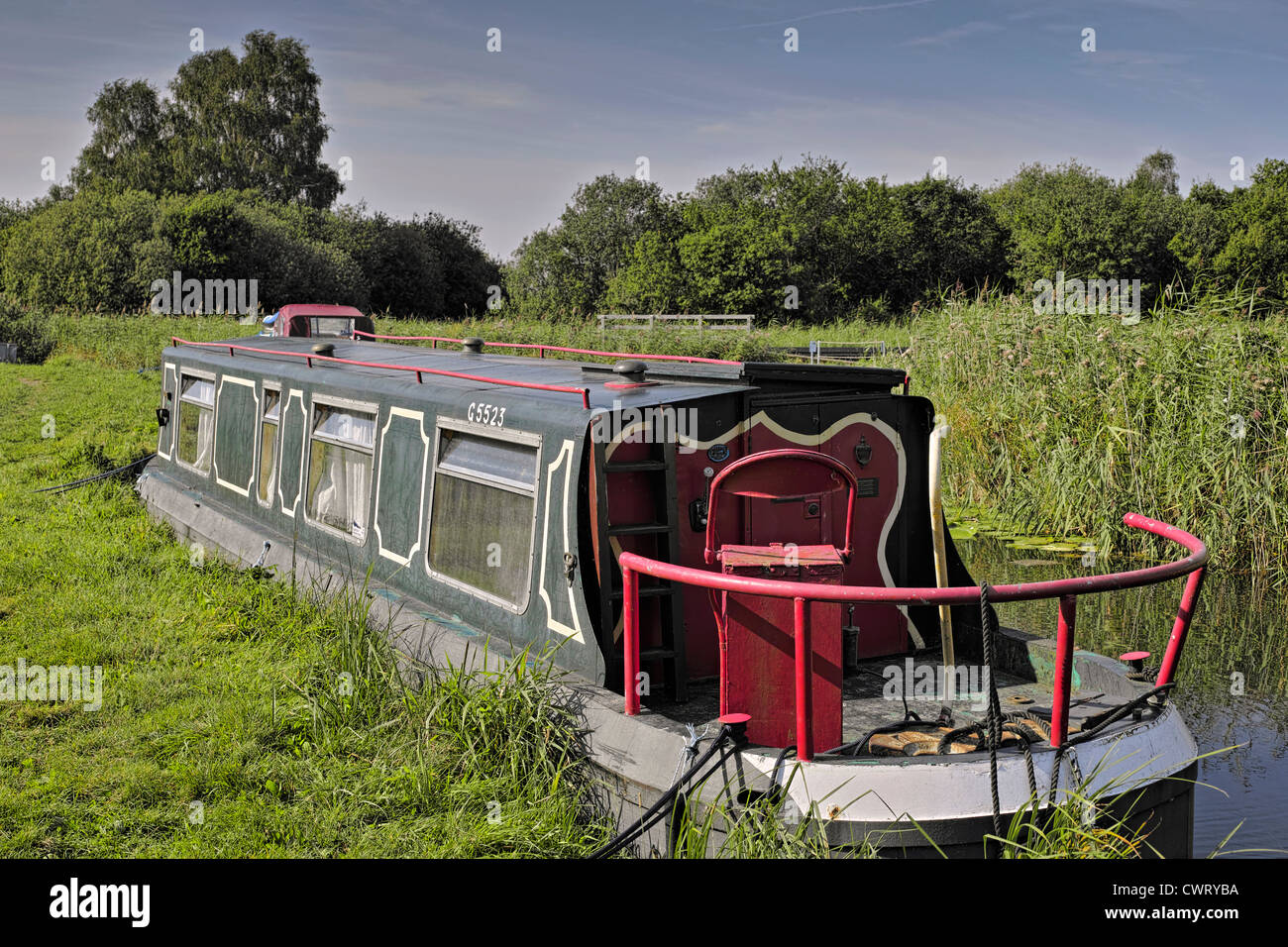 Old Houseboat on Wicken Fen Stock Photo - Alamy