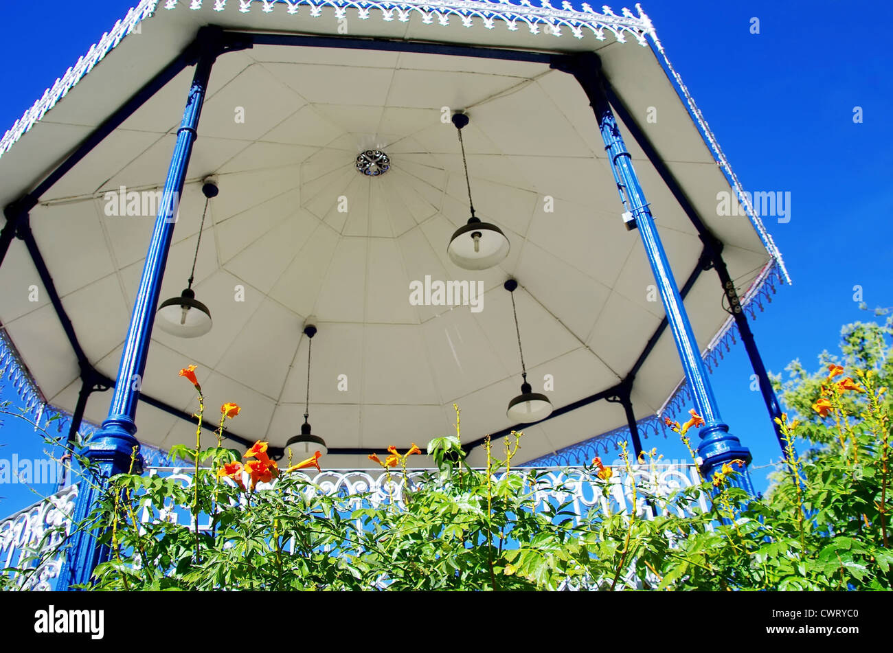 Detail of the bandstand in the old town of Moura Stock Photo - Alamy