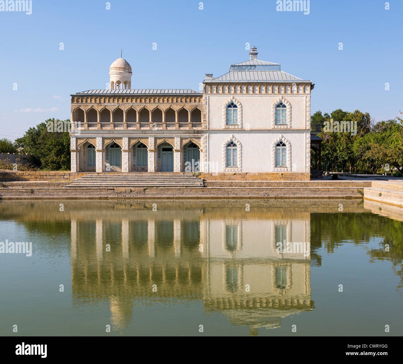 pavilion Sitarah-i Mahi, amir's summer palace, Bukhara Uzbekistan Stock ...