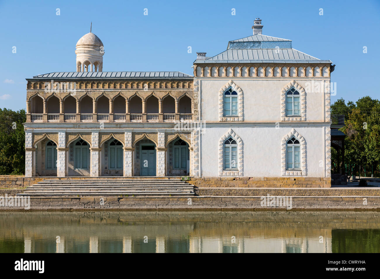 pavilion Sitarah-i Mahi, amir's summer palace, Bukhara Uzbekistan Stock ...
