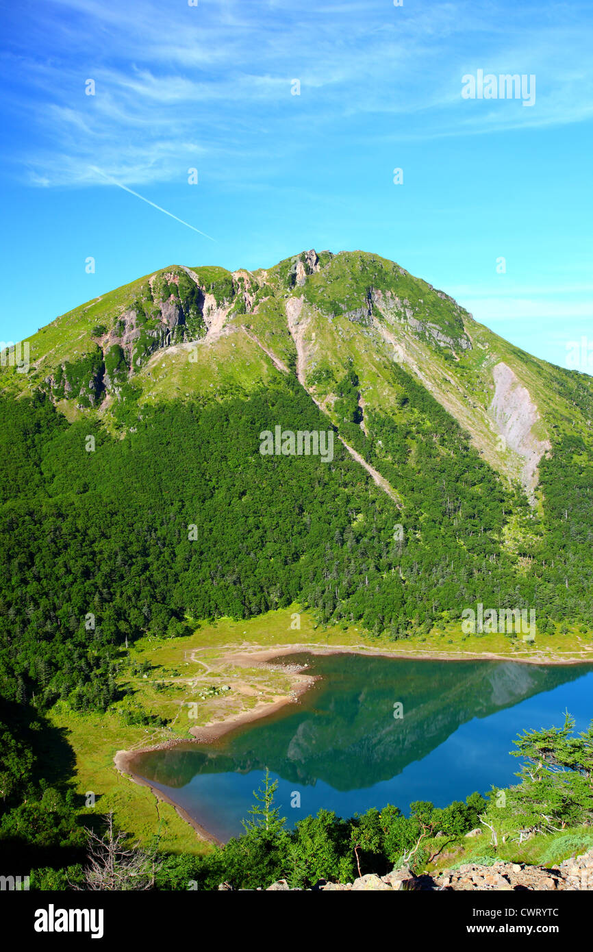 Mt. Nikko Shirane and Goshikinuma in Nikko, Tochigi, Japan Stock Photo ...