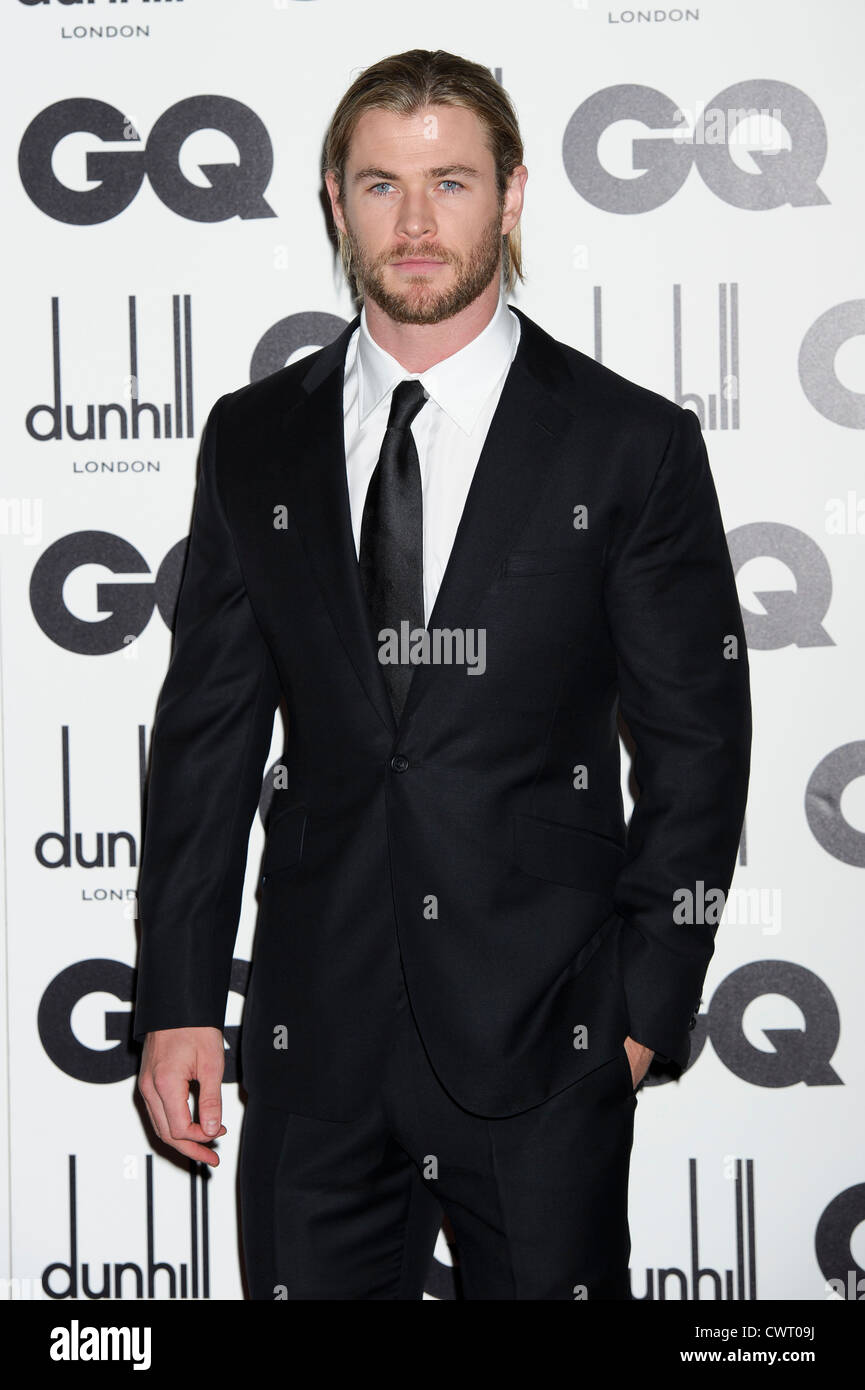 Chris Hemsworth arrives for the GQ Men of the Year Awards at a central ...