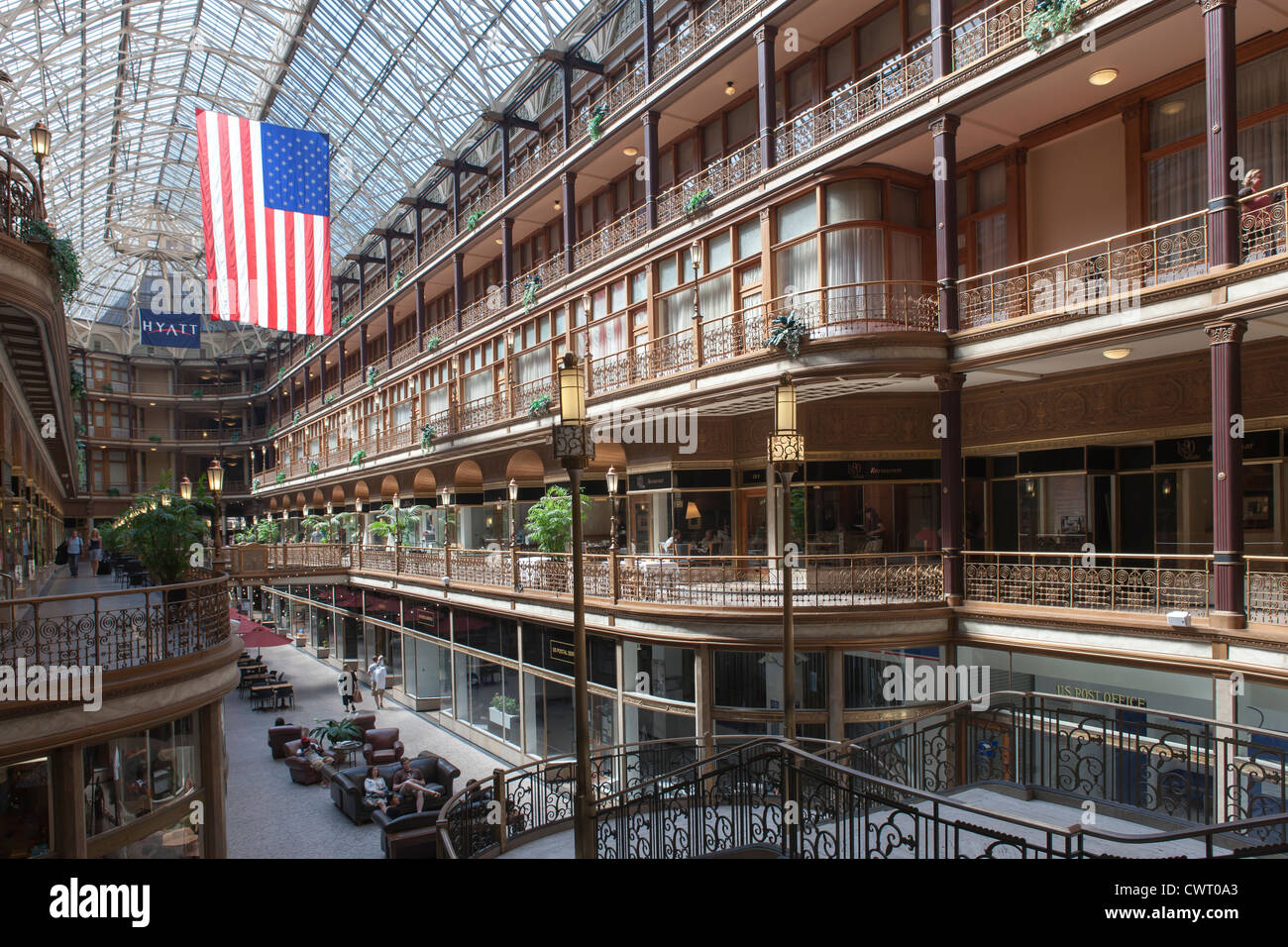 The historic Arcade, a landmark shopping and mercantile center in ...