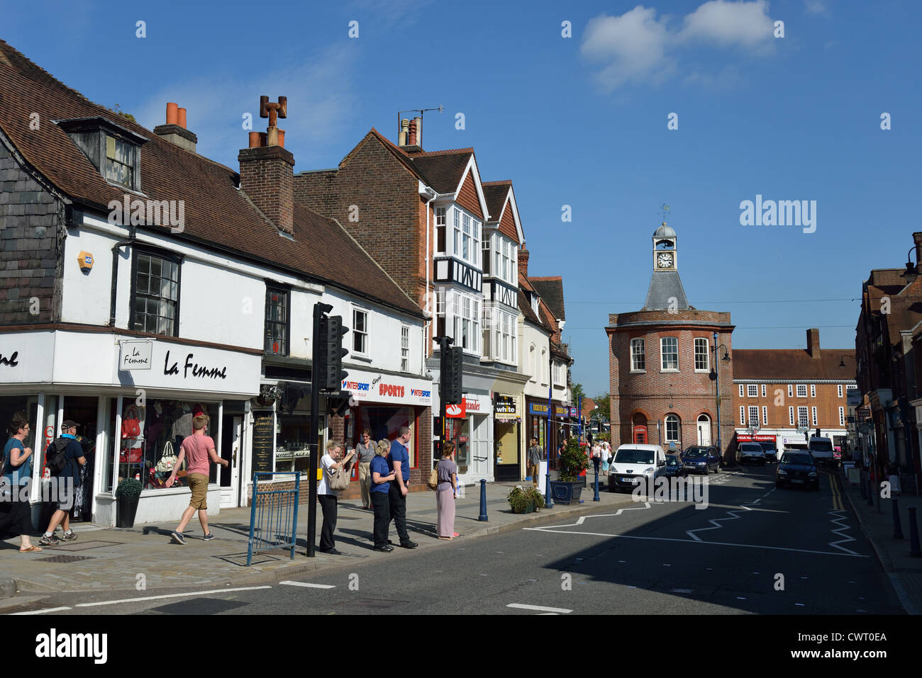High Street, Reigate, Surrey, England, United Kingdom Stock Photo - Alamy