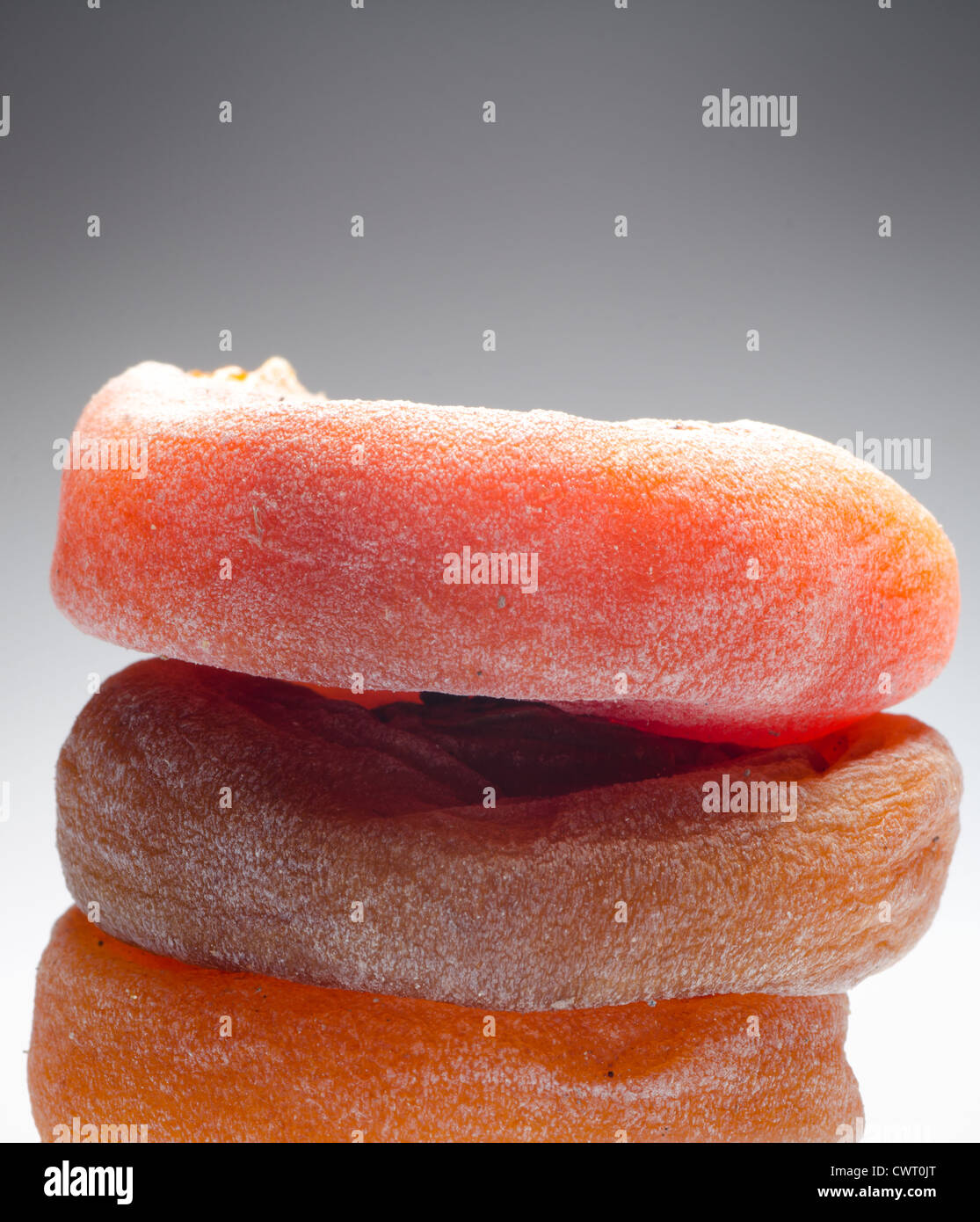 dried persimmon isolated on white Stock Photo - Alamy