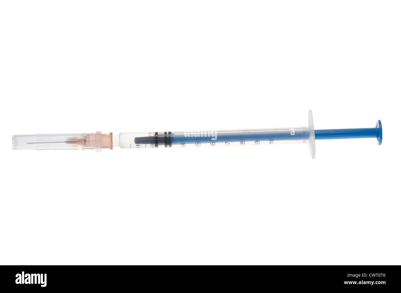 medical syringe needle isolated on white Stock Photo - Alamy