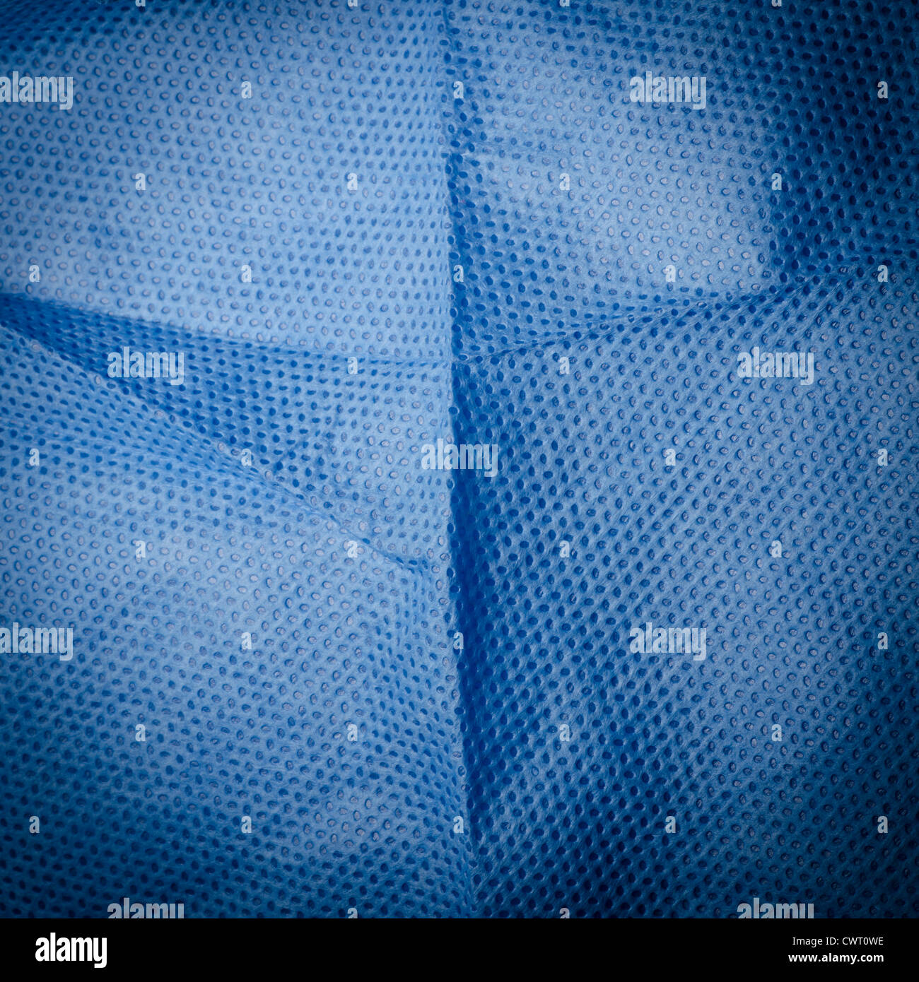 blue medical nonwoven fabric cloth ditail texture Stock Photo - Alamy
