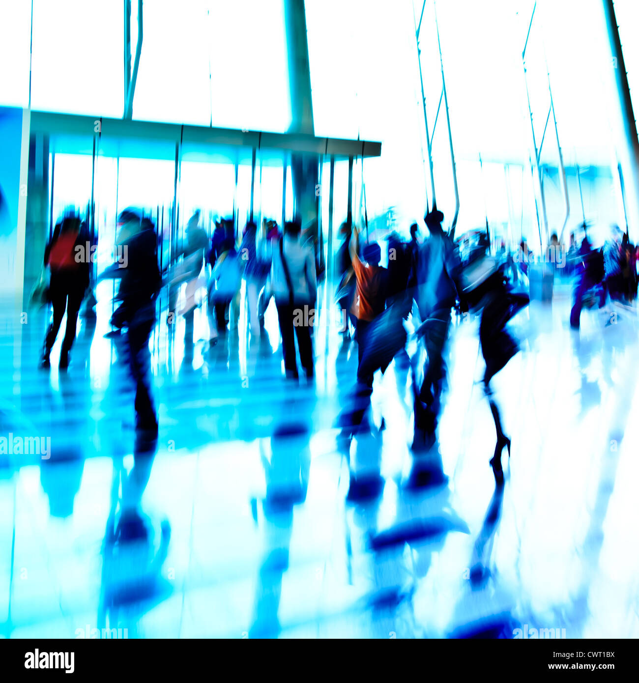 city business people abstract background blur motion Stock Photo - Alamy