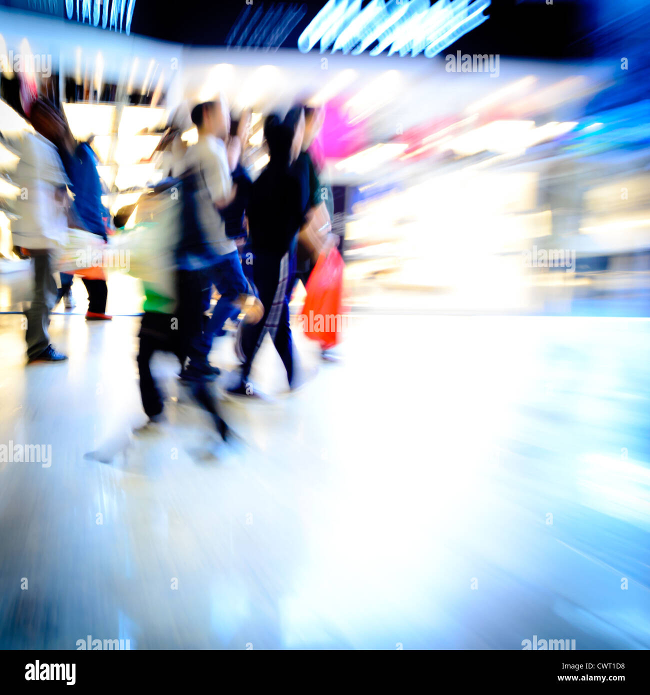 city shopping people crowd at marketplace abstract background Stock ...