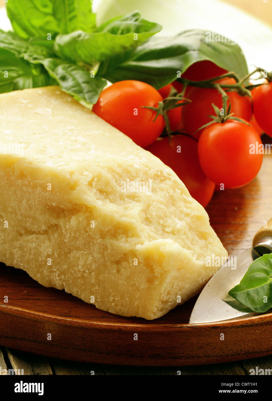 Parmesan cheese - hard Italian cheese Stock Photo - Alamy