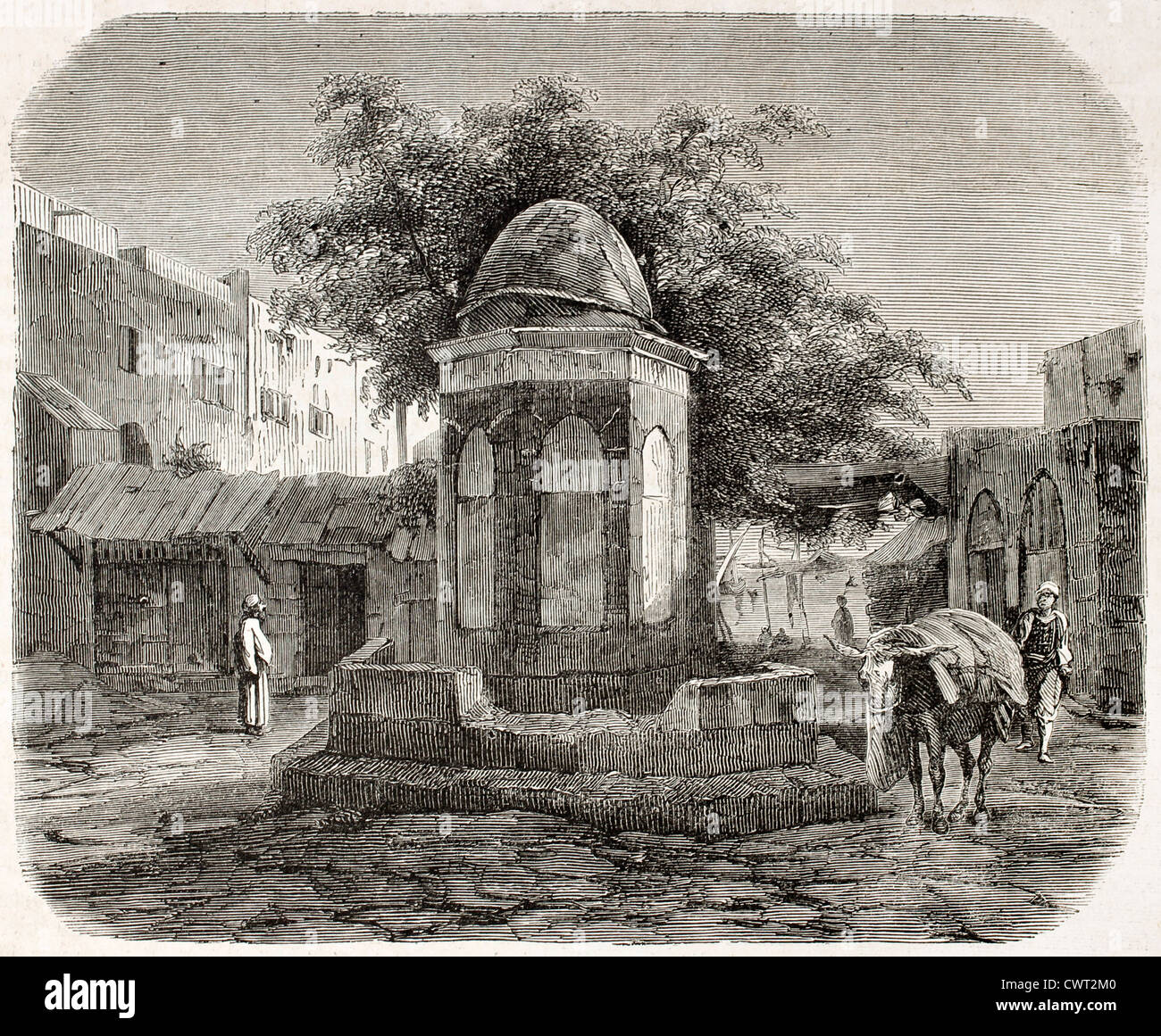 Arab market engraving hi-res stock photography and images - Alamy