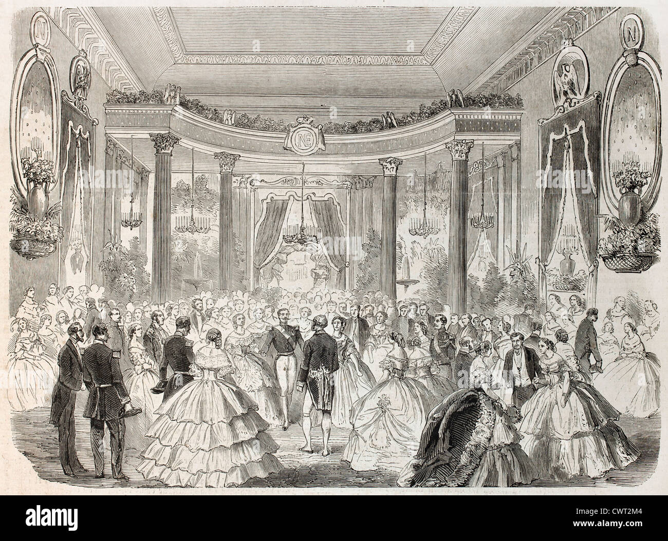 Royal grand ball painting hi-res stock photography and images - Alamy