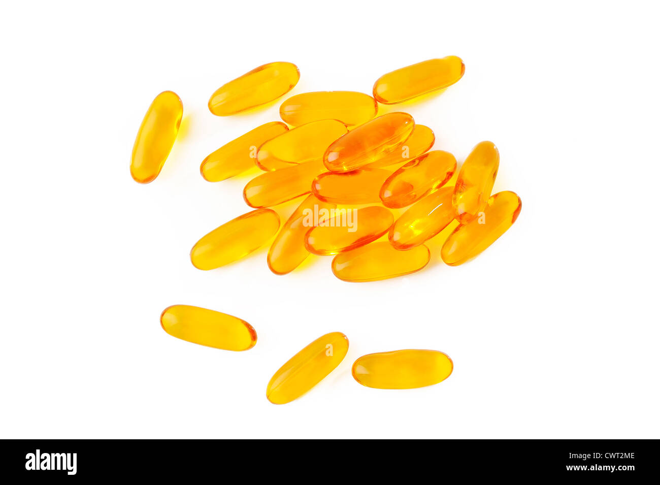 Cod liver oil on white hi-res stock photography and images - Alamy