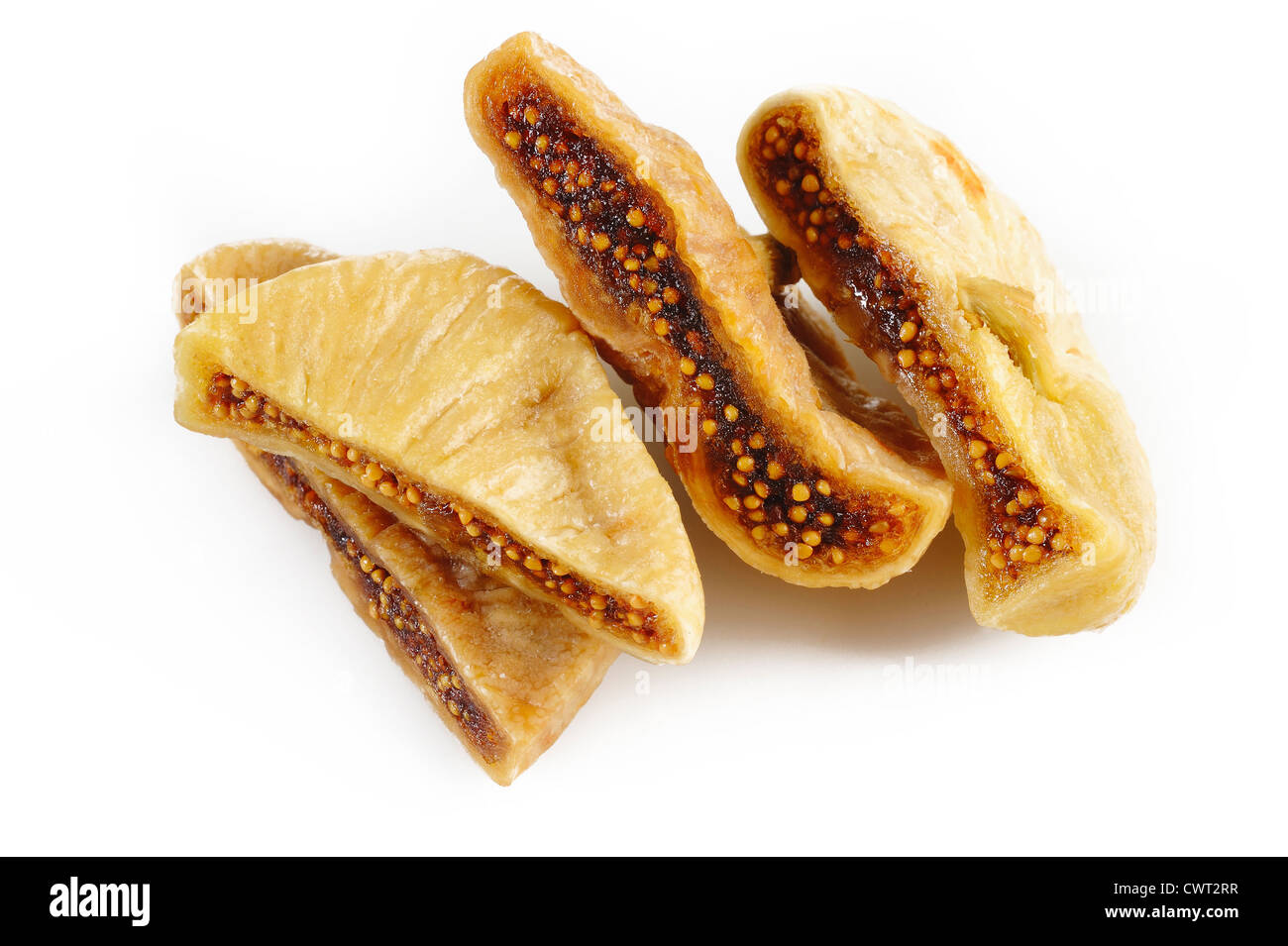 dry fig on white background Stock Photo - Alamy