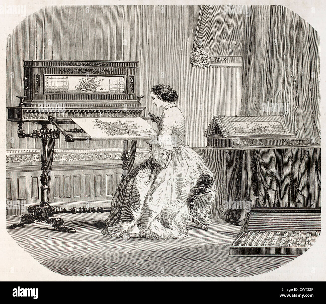 Embroidery machine work hi-res stock photography and images - Alamy