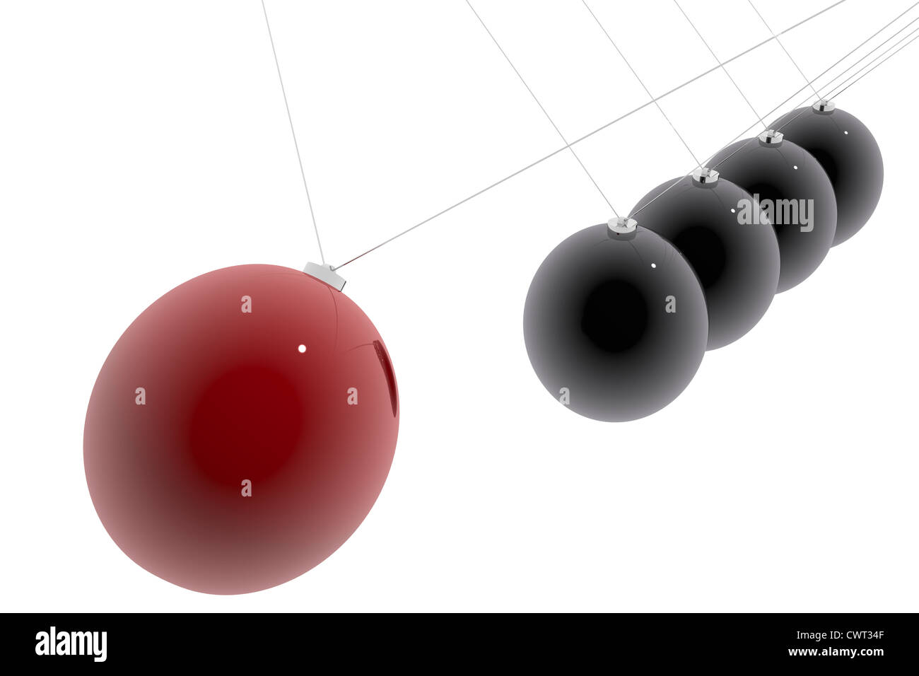 Red ball in motion Stock Photo - Alamy