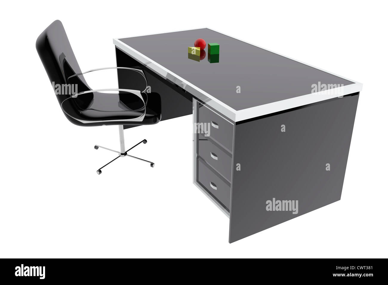 Chair and desk table office Stock Photo - Alamy