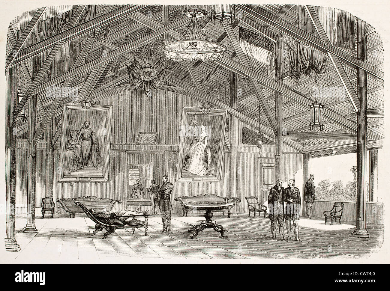 Main lounge of Vice-Admiral Louis Adolphe Bonard in Saigon Stock Photo ...