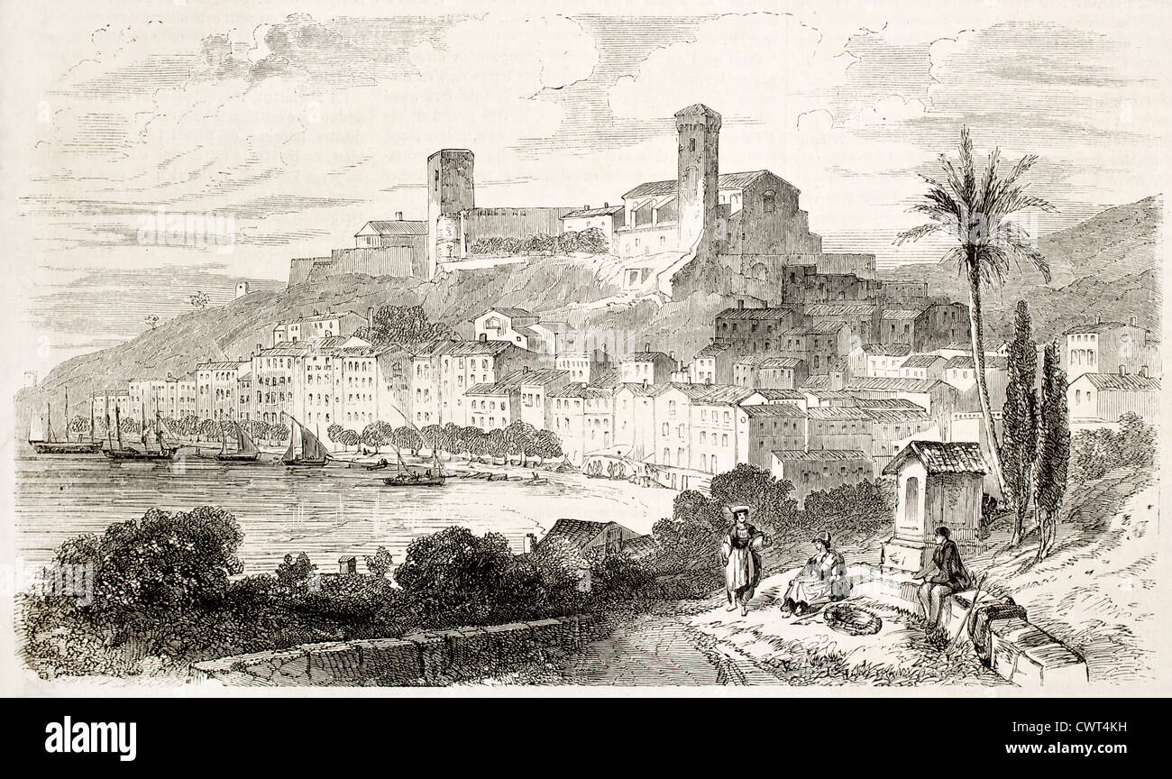 Cannes old view, France Stock Photo - Alamy