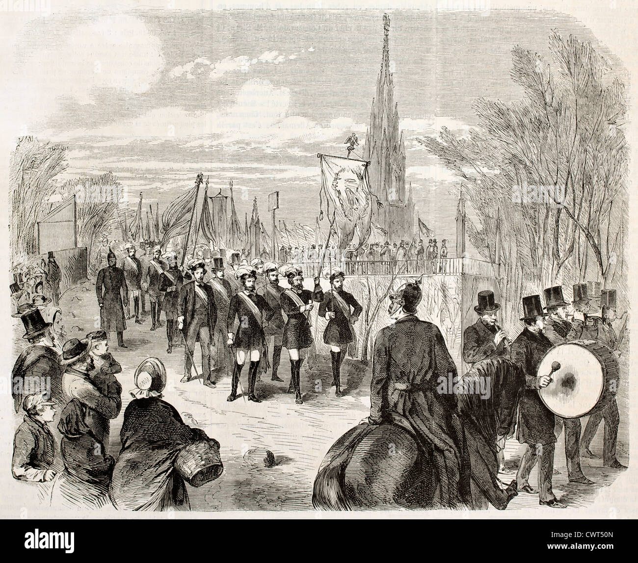 50th anniversary of German independence Stock Photo - Alamy