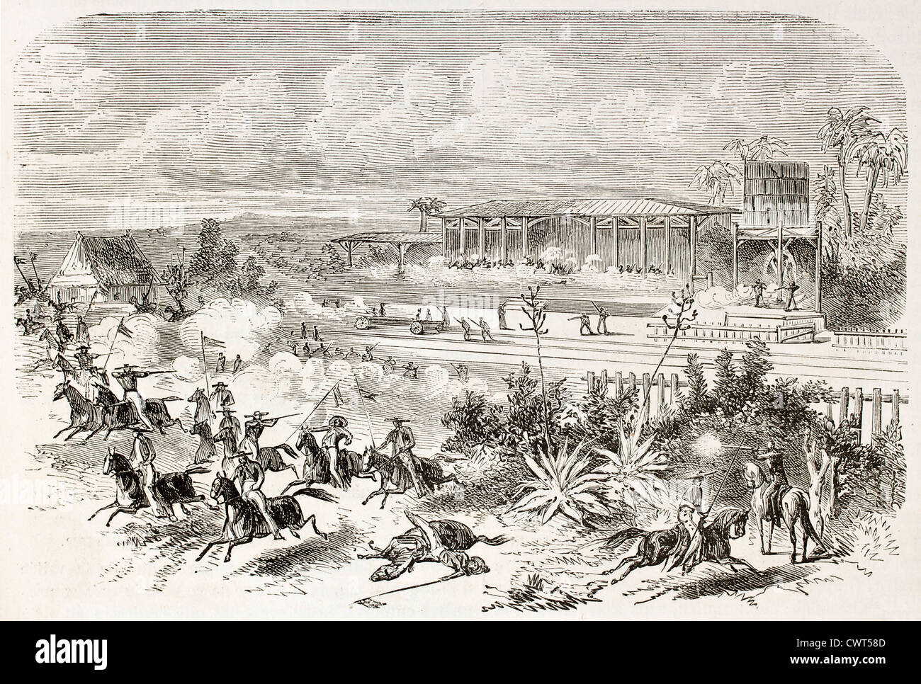 French intervention in Mexico Stock Photo - Alamy