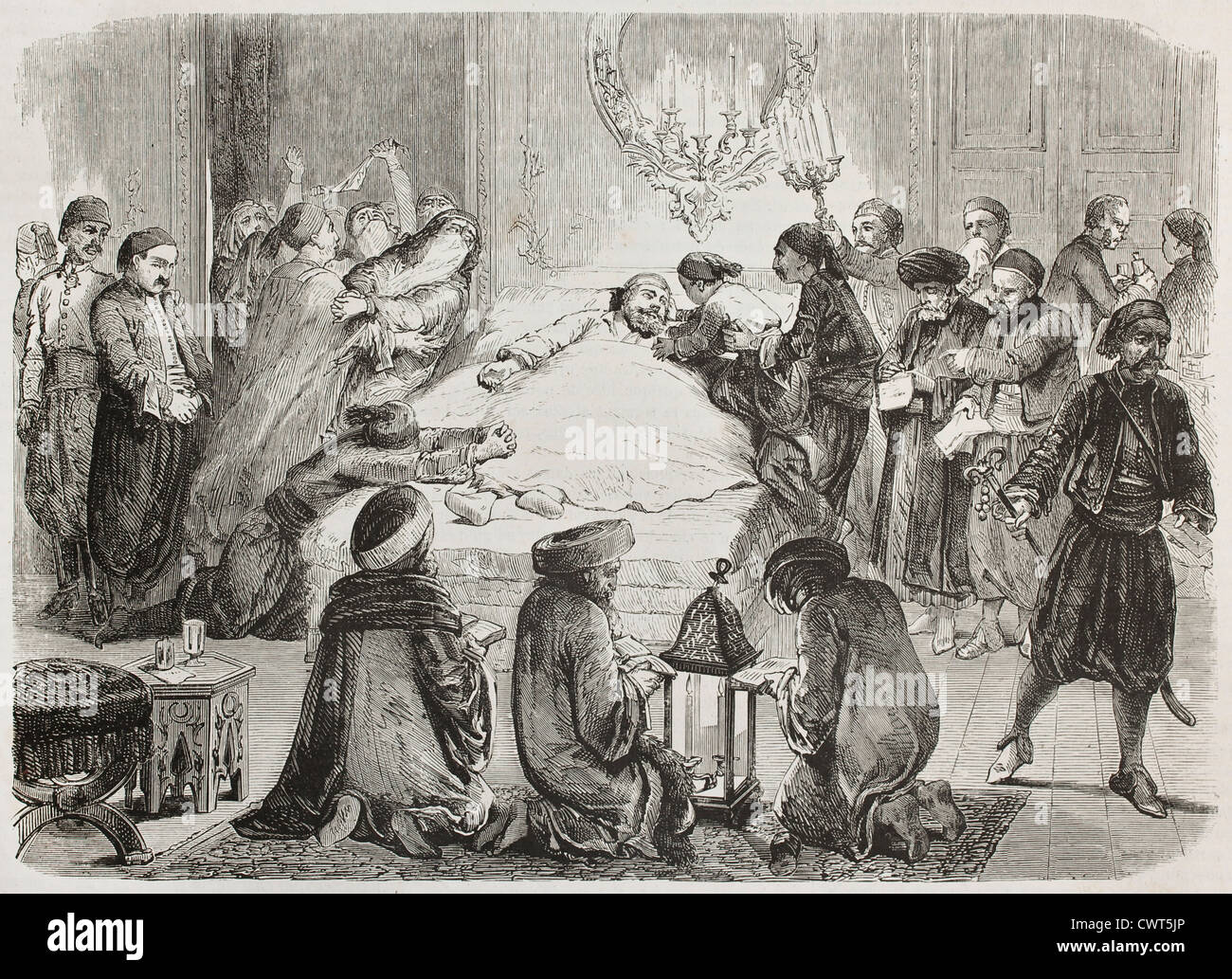 Death of Muhammad Sa'id-Pasha Stock Photo - Alamy