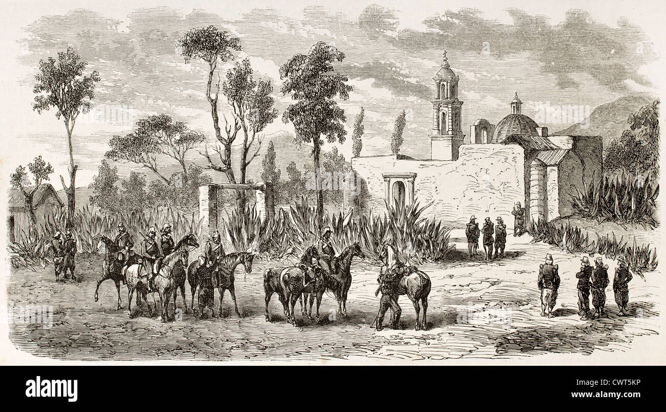 French intervention in Mexico Stock Photo - Alamy