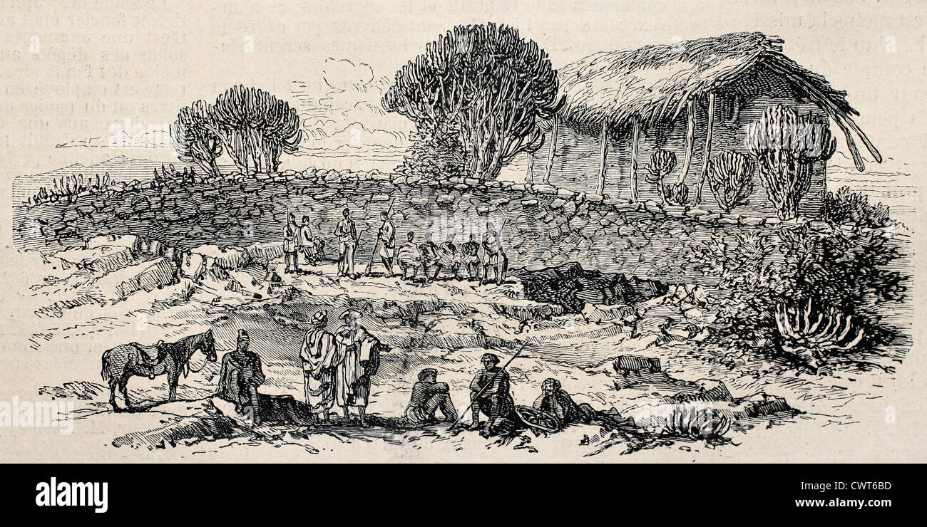 Old view of Adigrat, Abyssinia Stock Photo - Alamy