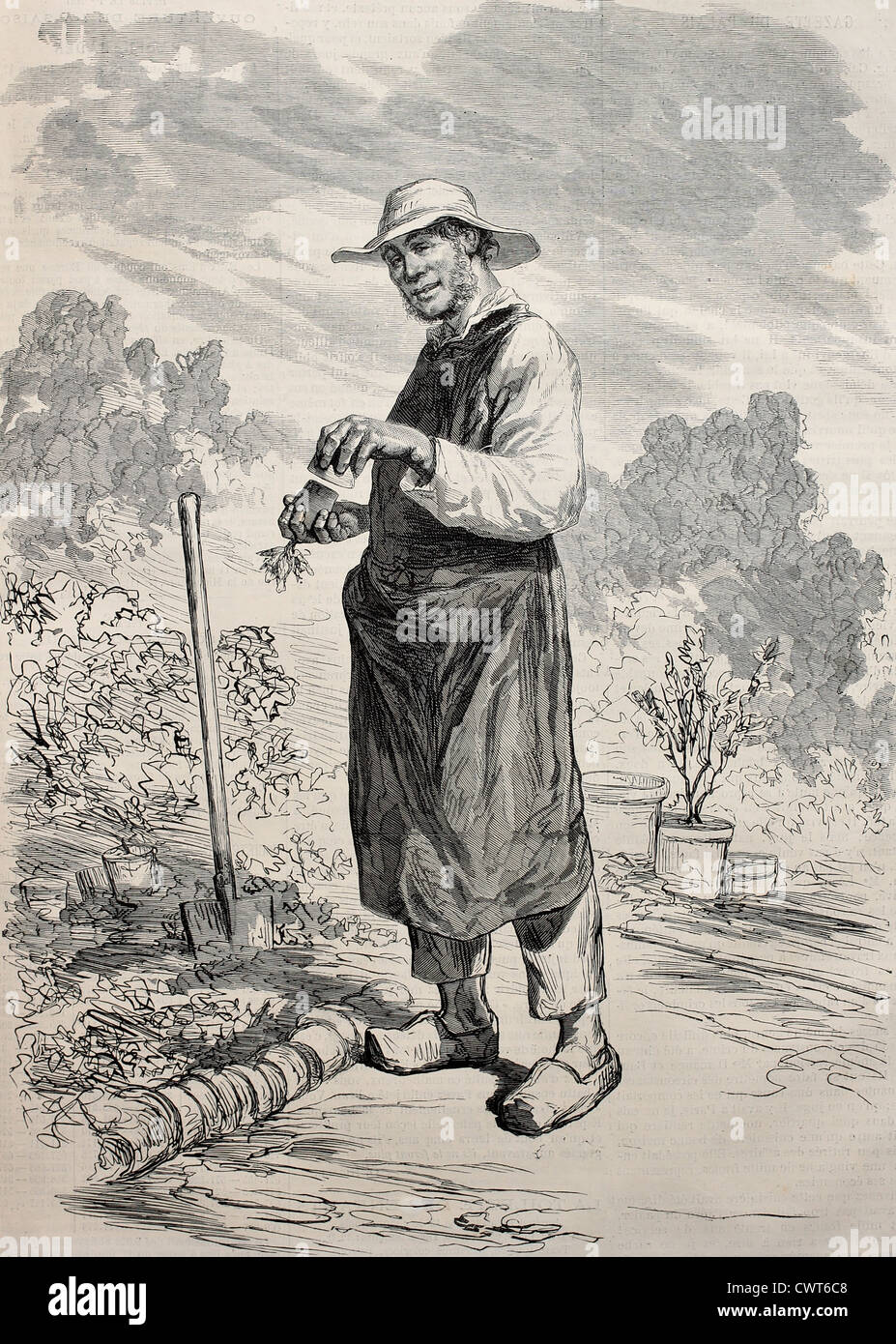 Allegoric representation of April month Stock Photo - Alamy