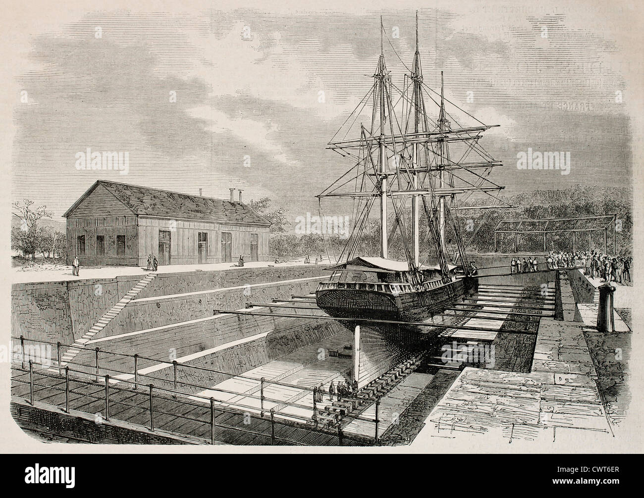 Careening ship hi-res stock photography and images - Alamy