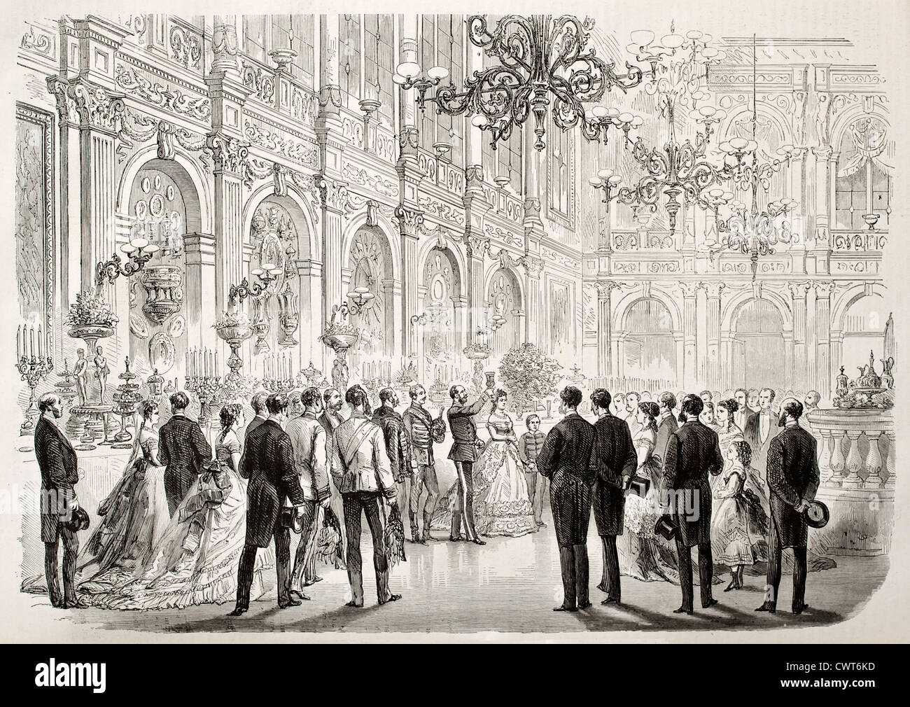 King of Hanover George V banquet Stock Photo - Alamy