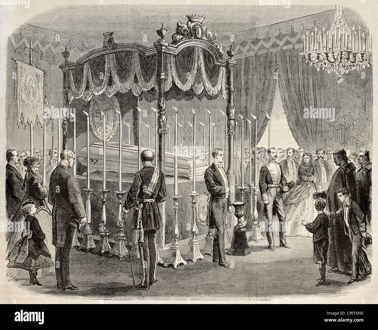 Historical funeral drawing hi-res stock photography and images - Alamy