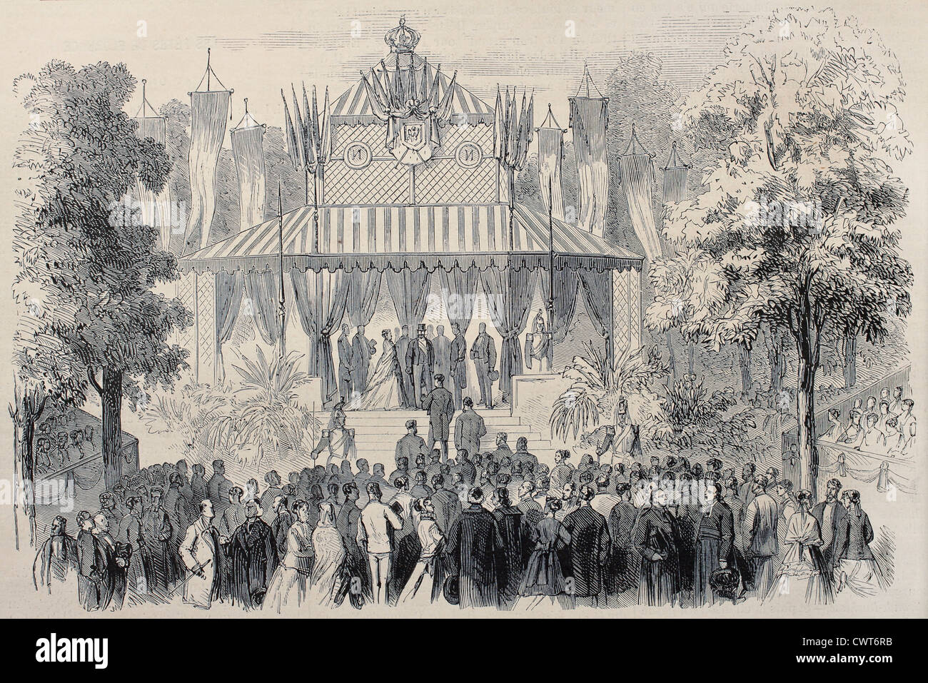 Prize giving ceremony to contest winners during Orleans feast Stock ...