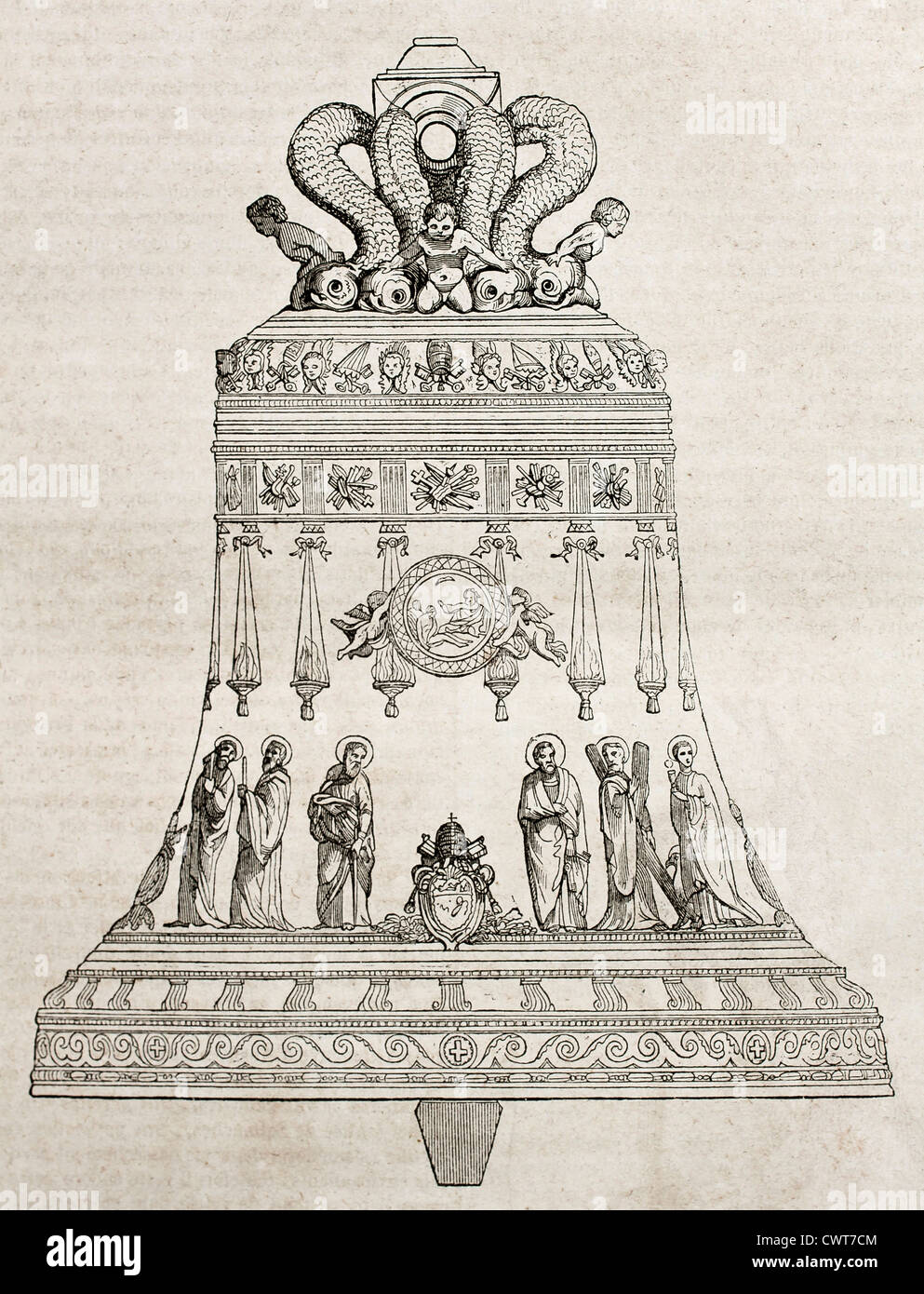 St Peter Basilica bell, Rome Stock Photo - Alamy