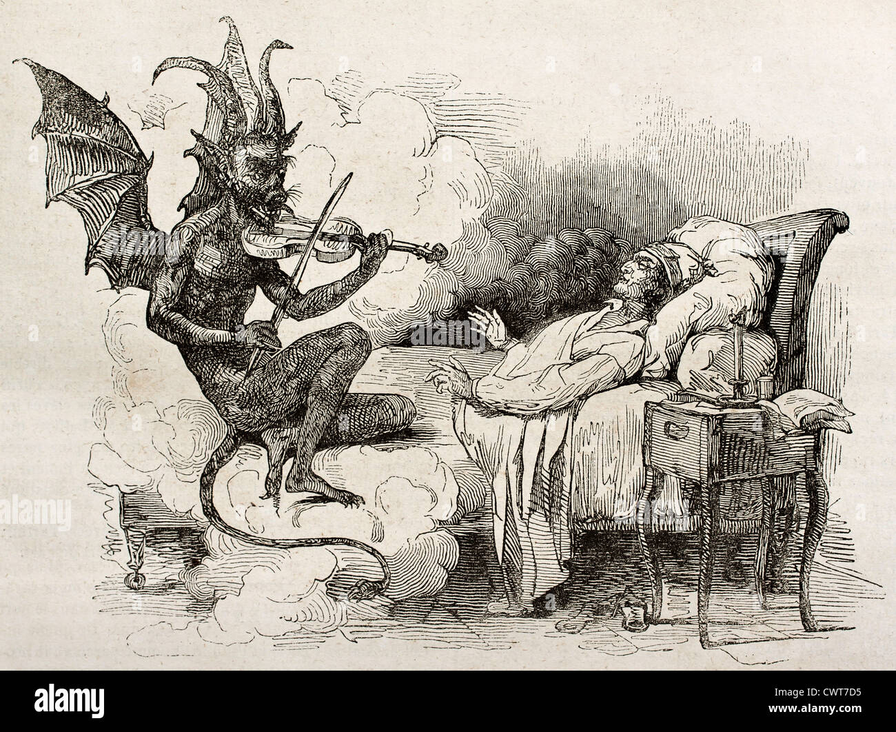 Devil drawing hi-res stock photography and images - Alamy