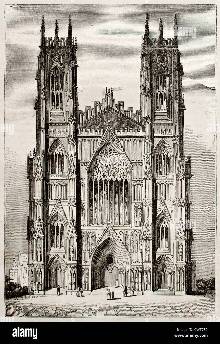 York Minster, Gothic cathedral in York Stock Photo - Alamy