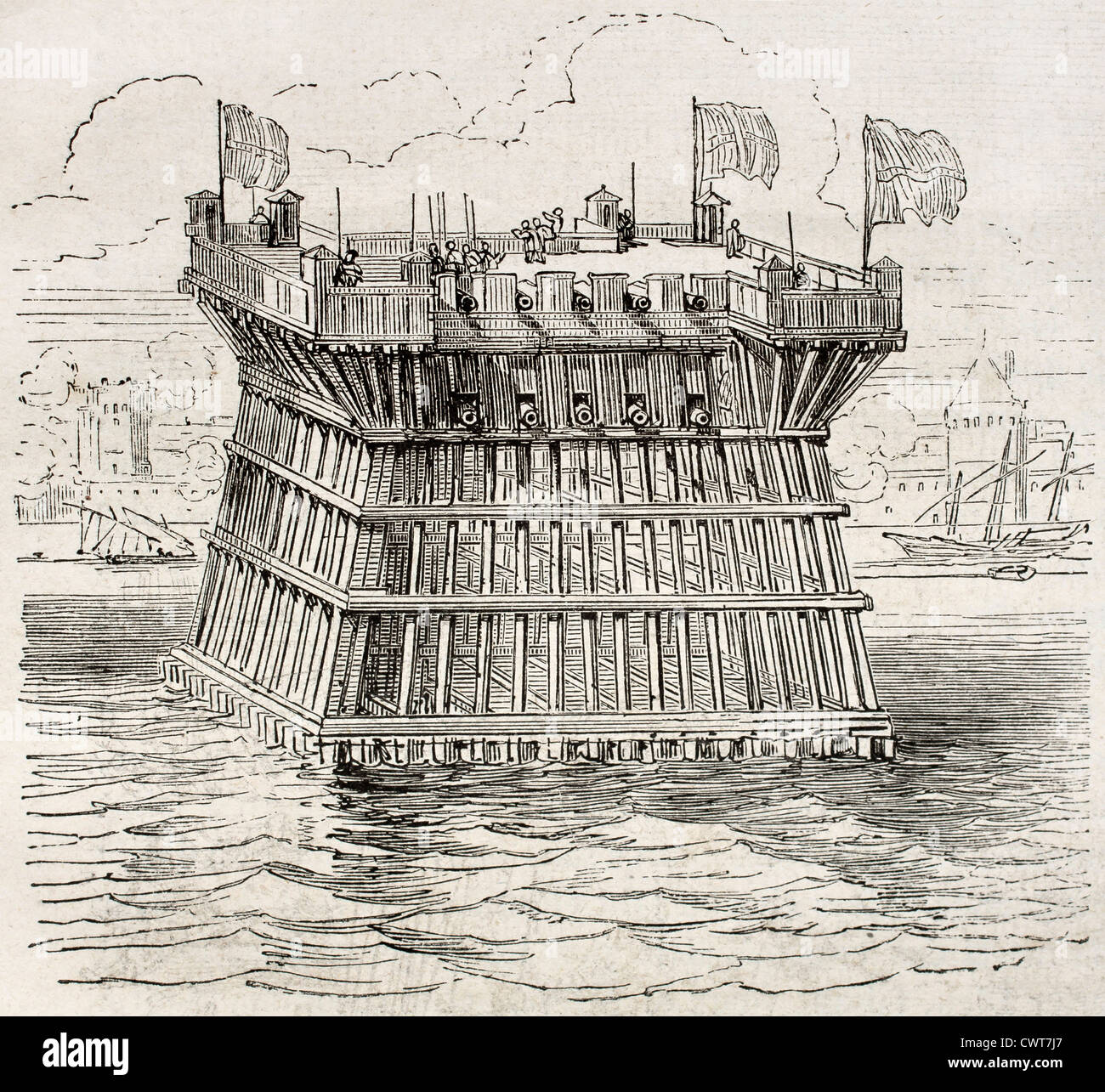 Siege tower castle wooden hi-res stock photography and images - Alamy