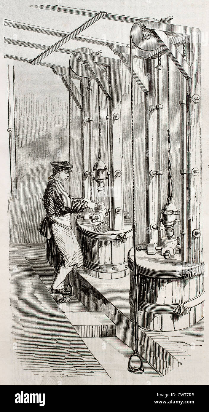 Vintage factory worker iron hi-res stock photography and images - Alamy