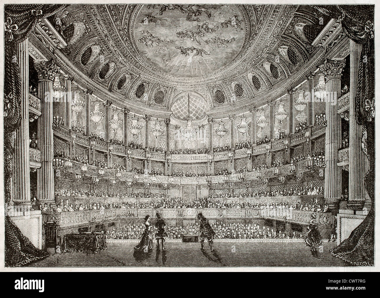 Royal Opera of Versailles Stock Photo - Alamy