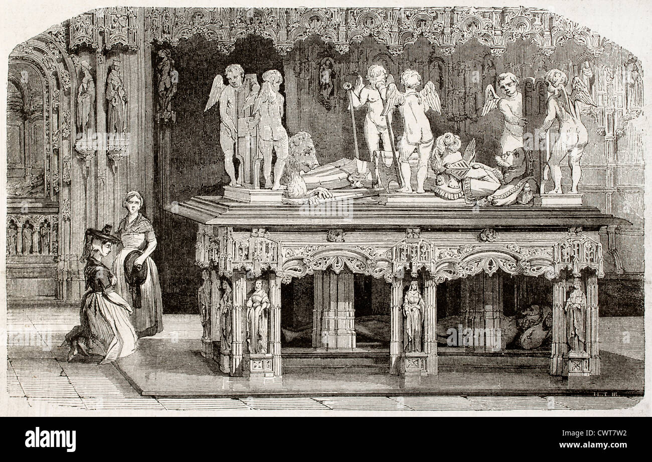 Philibert II (Philibert le Beau) tomb in Brou church Stock Photo - Alamy