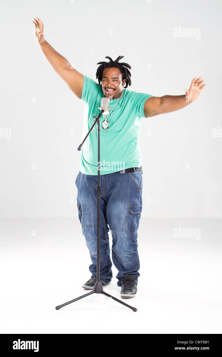 african american singer performing Stock Photo - Alamy