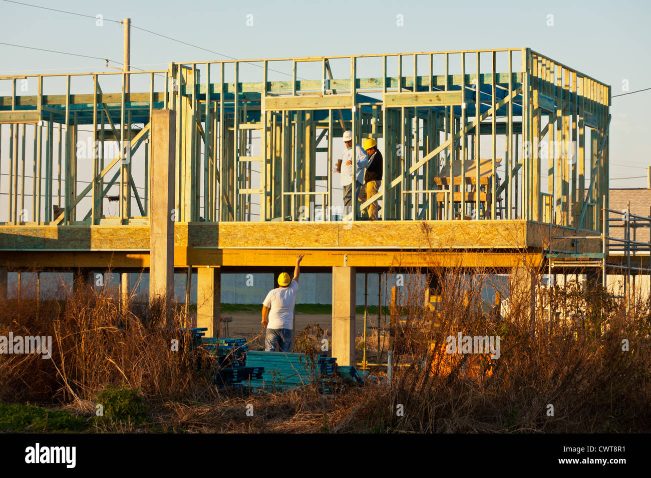 Building raised houses, rebuilding Lower 9th Ward after Hurricane ...