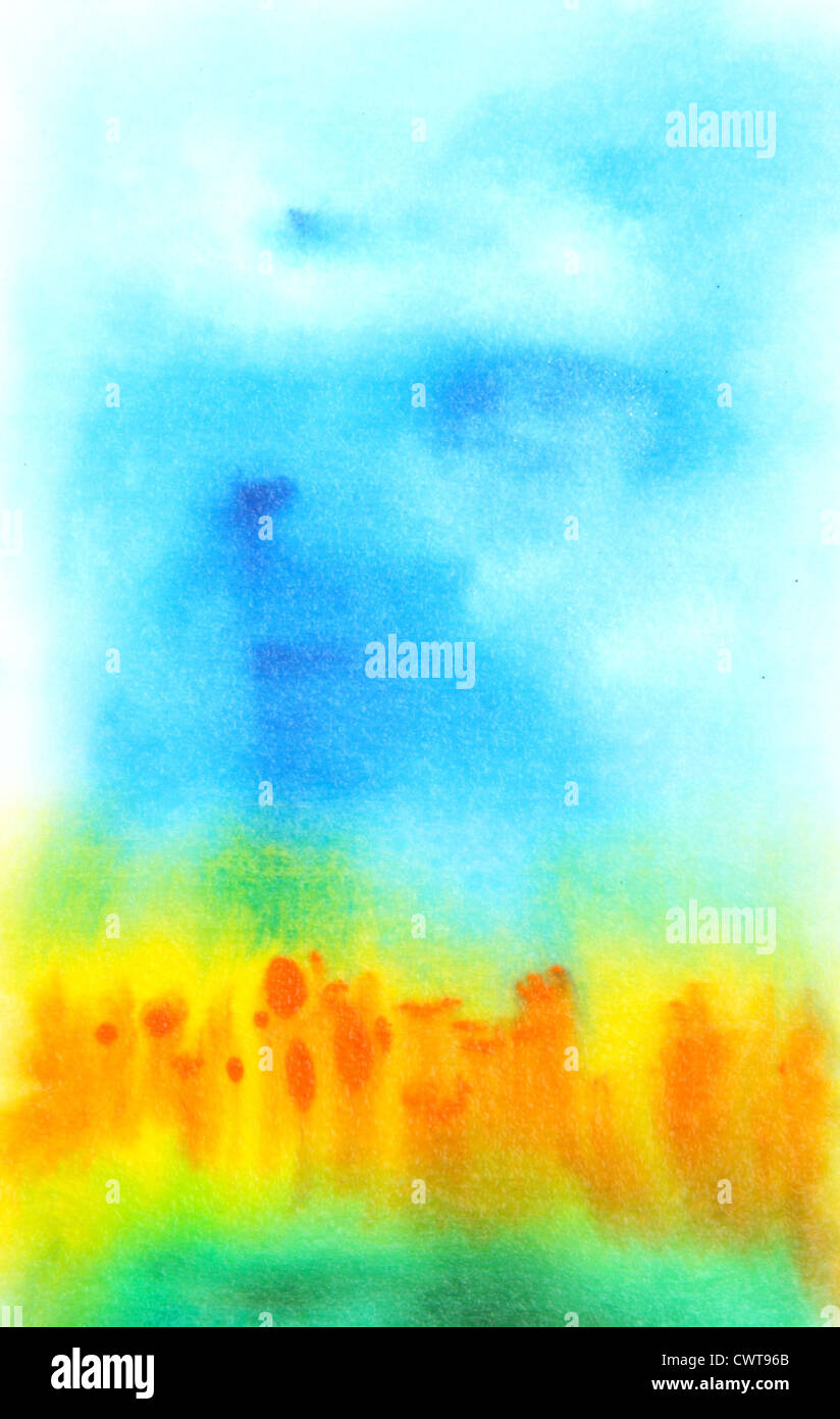 Abstract hand drawn watercolor background Stock Photo - Alamy