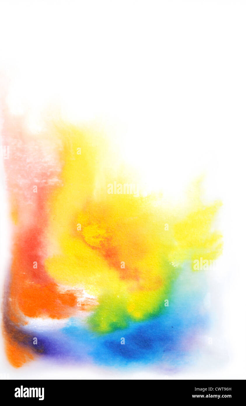 Abstract hand drawn watercolor background Stock Photo - Alamy